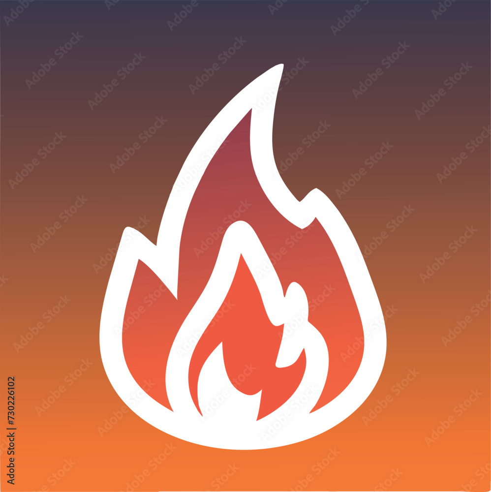 logo de llama de fuego con la palabra arde en mi, icon Stock Vector ...