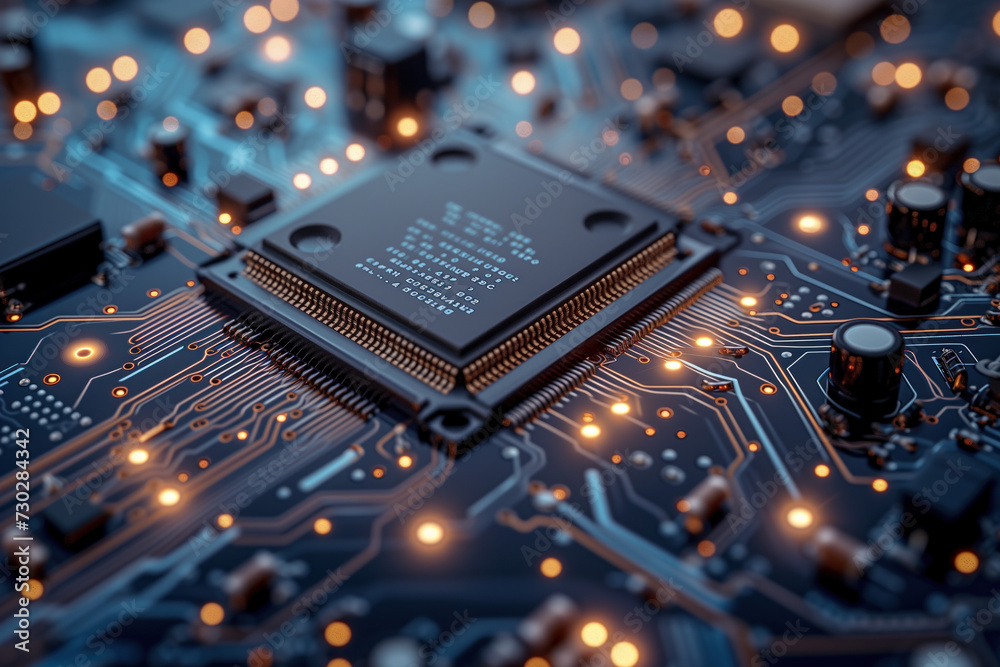 Stock-Illustration „electronic circuit board with digital flex circuits ...