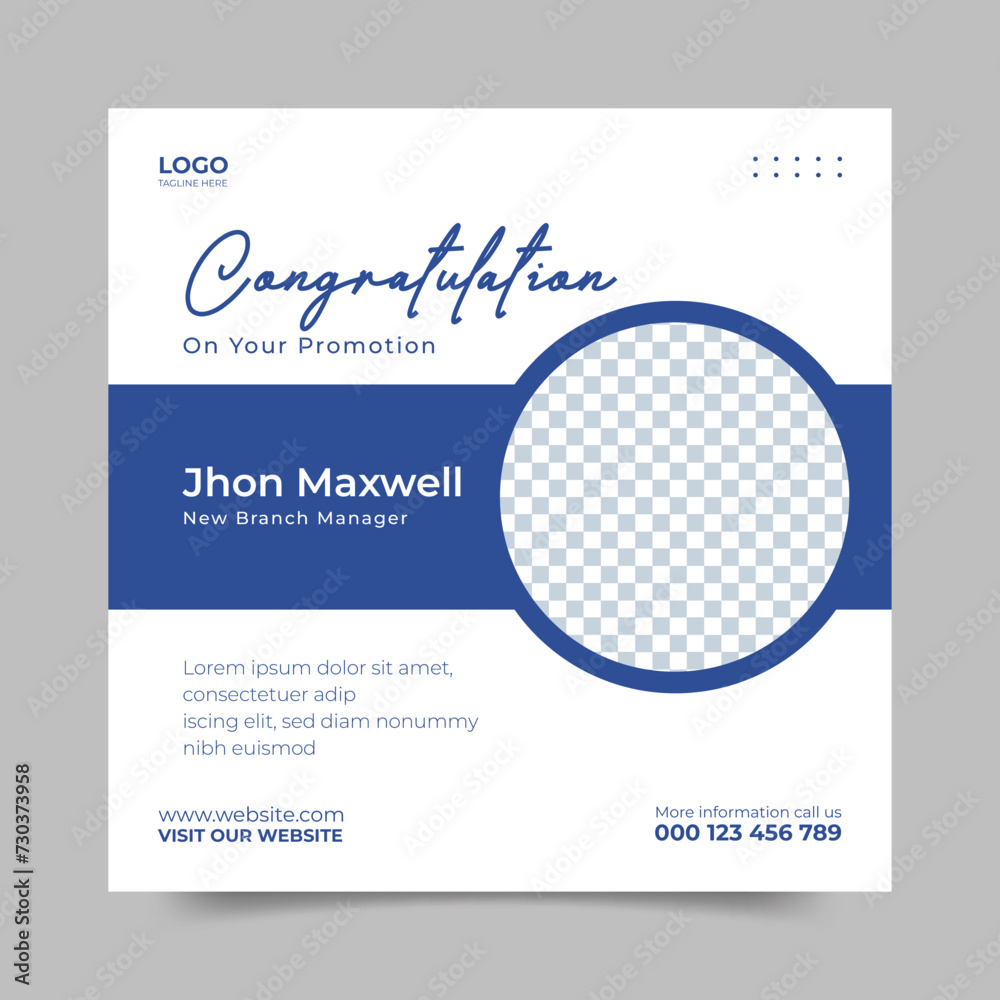 dgital agency promotion post. business flyer template design ...