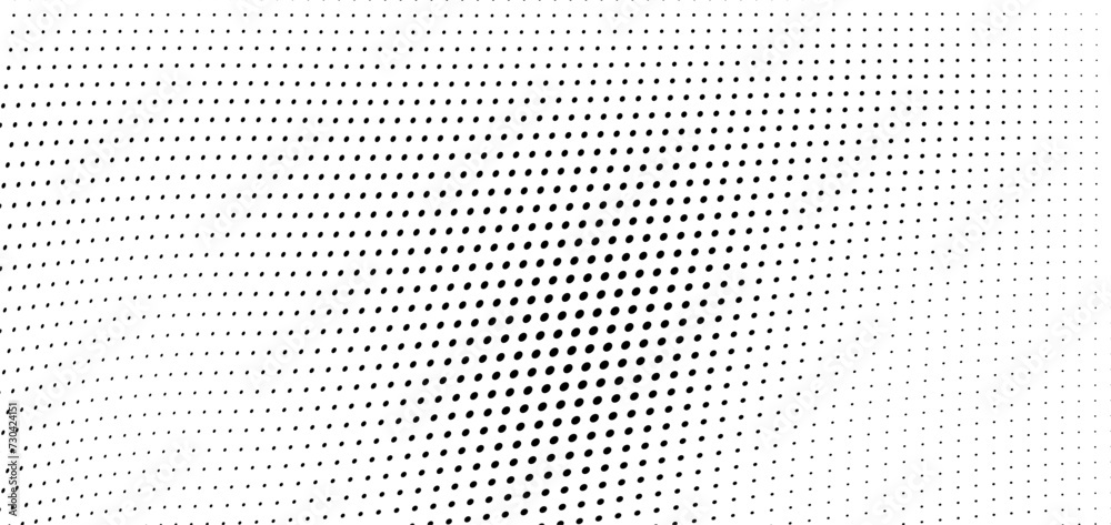 Abstract halfton texture in black and white. Background of black dots on white. A blank for your ...