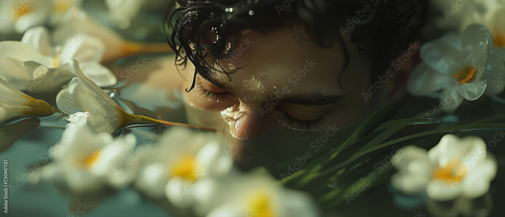 Ancient Greek myth of Narcissus. Narcissus, the handsome young man who ...