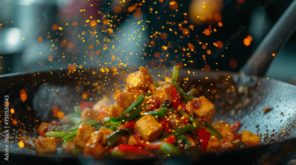 Bold flavors and sizzling sounds collide in this y tofu stirfry with a ...
