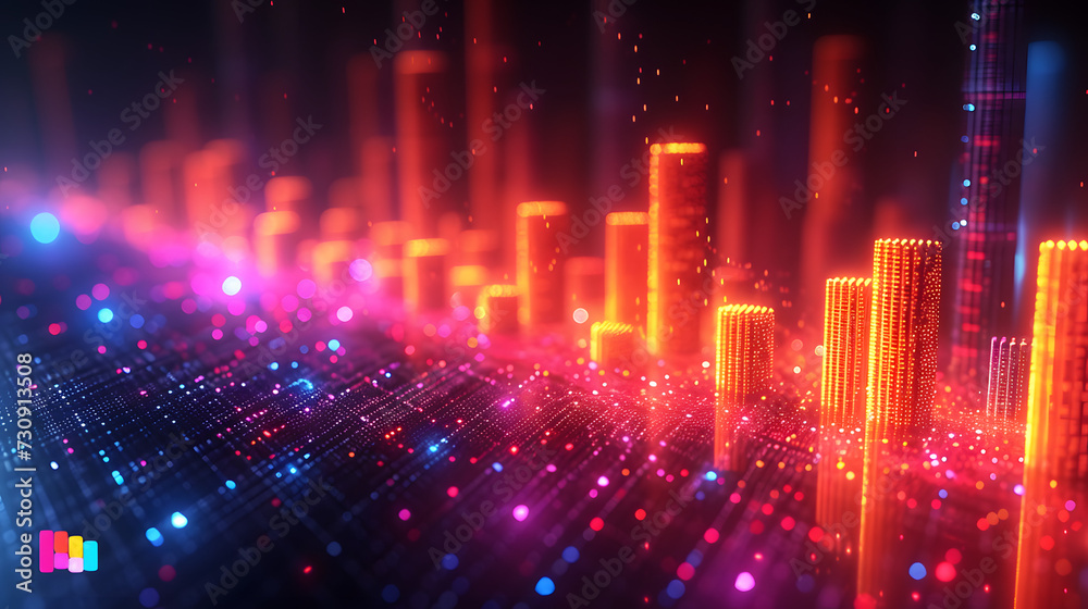 An abstract background inspired by the visual representation of sound ...