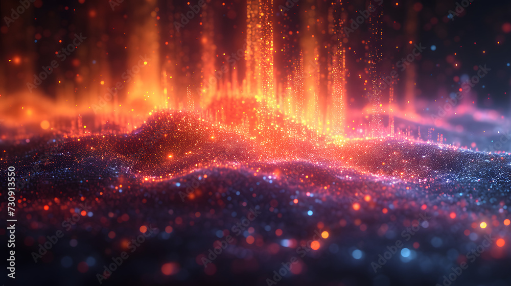 An abstract background inspired by the visual representation of sound ...