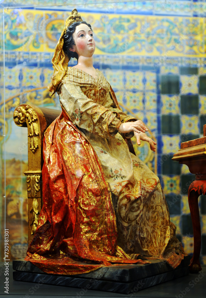Image of Saint Cecilia (18th century), patron saint of musicians ...