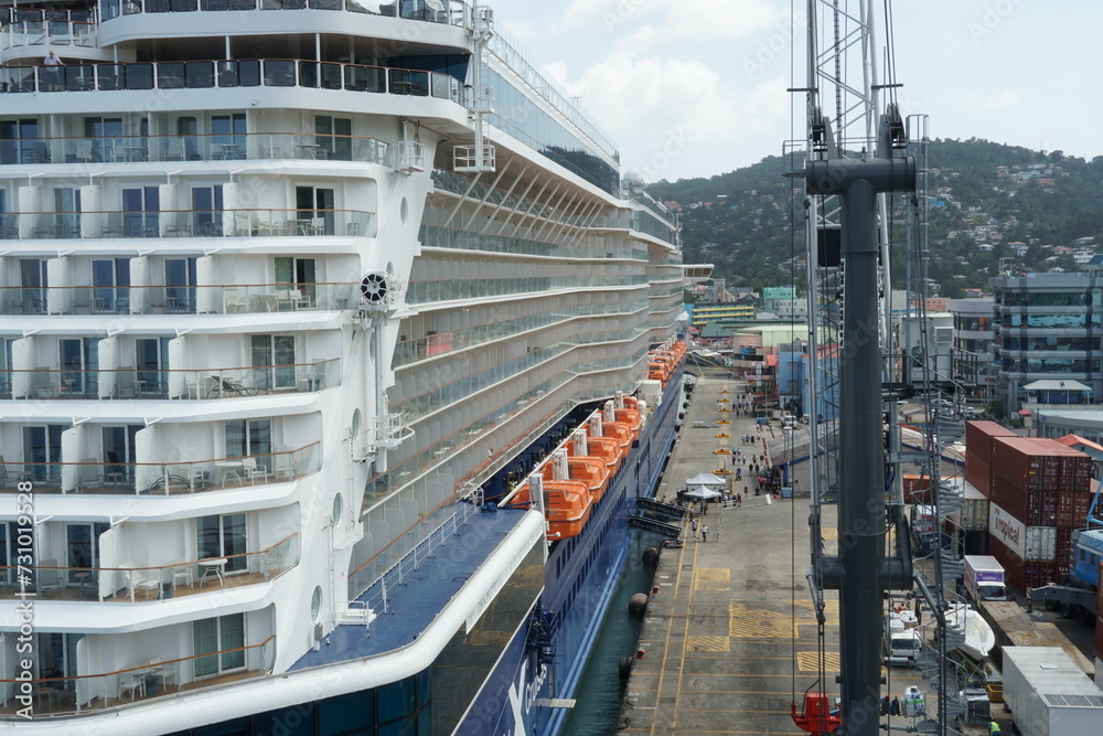 Castries, St Lucia 02 03 2023: Big passenger cruise ship Celebrity ...