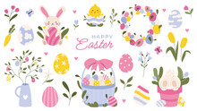 Bunny Rabbit Easter Wreath Free Stock Photo - Public Domain Pictures