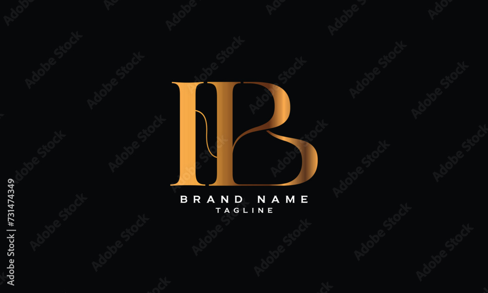 HPB, HBP, PHB, PBH, BPH, BHP, HB, BH, Abstract initial monogram letter ...