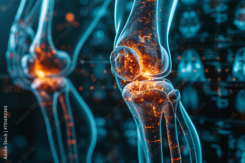 Stock-Illustration „AI Tech accurately diagnoses knee arthritis from ...