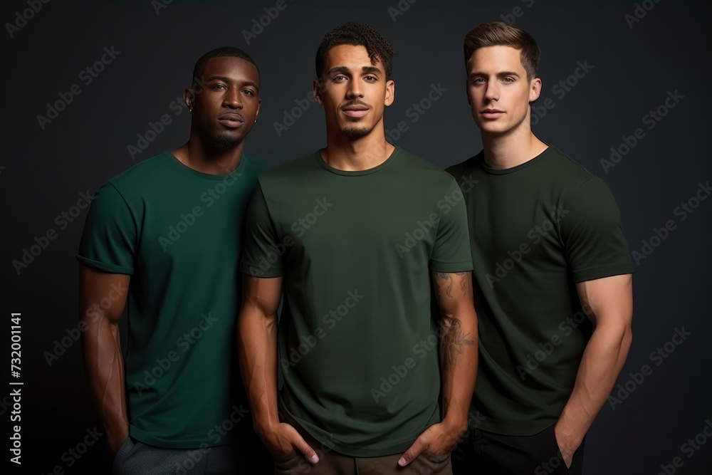 Group of men from different countries and cultures. Stylish handsome ...