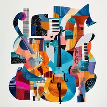 Musical Instrument And Notes Art Free Stock Photo - Public Domain Pictures