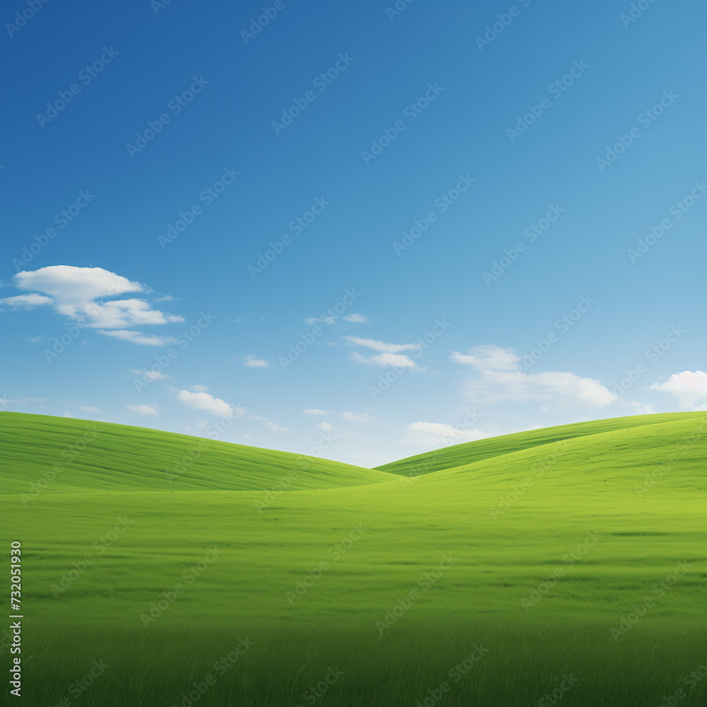 windows xp wallpaper background, mongolia green grass field Stock ...
