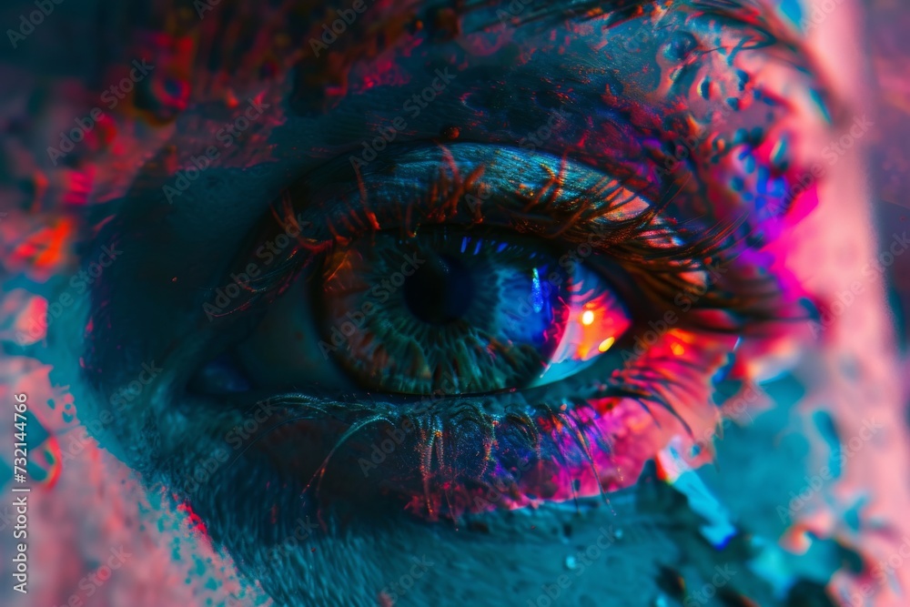 Human Eye monochromatic vision. Eye color vision deficiency findings ...