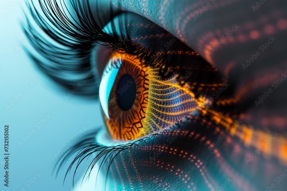 Human Cyborg AI Eye Normal tension glaucoma eye drop. Eye night ...