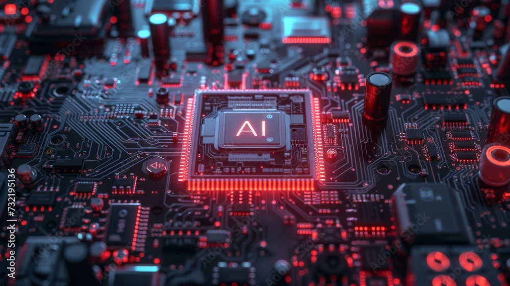 AI, artificial intelligence concept CPU digital technology artificial ...