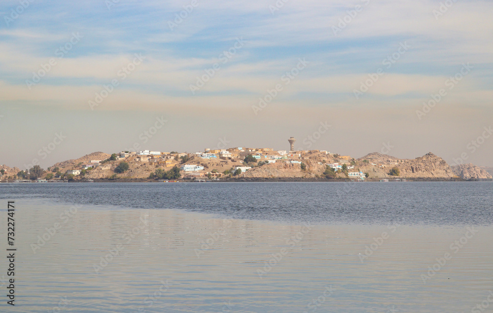 nubian island called Heissa in Aswan, Egypt Stock Photo | Adobe Stock