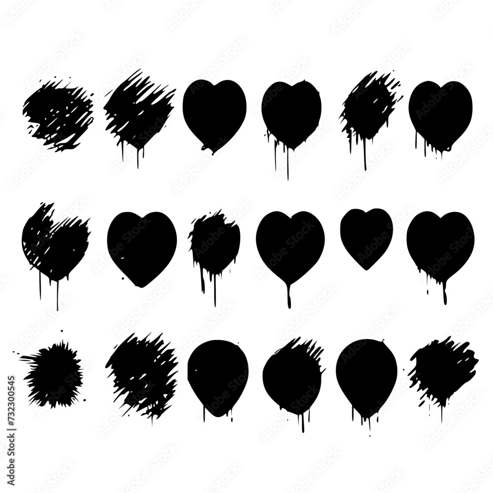 paint splatter svg, ink splatter svg, splatter silhouette, paint streak ...