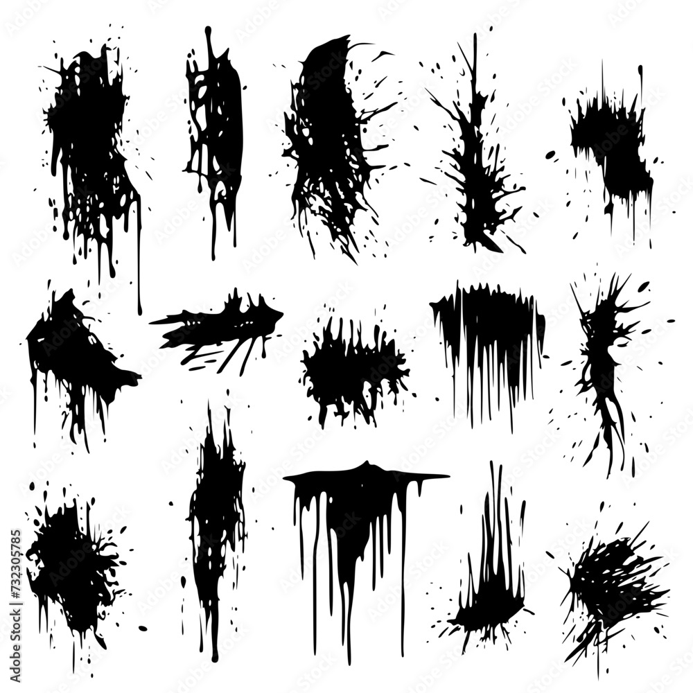 Image vectorielle Stock paint splatter svg, ink splatter svg, splatter ...