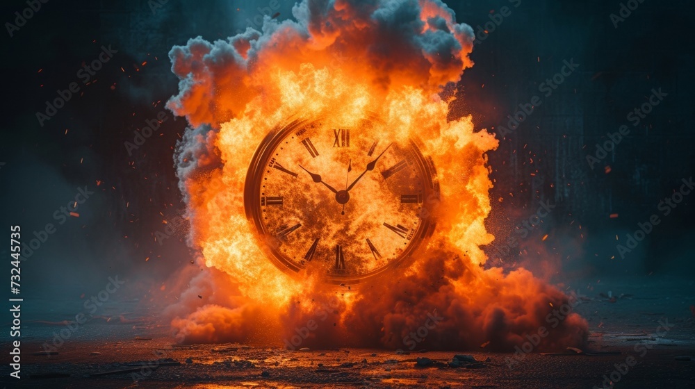 The ticking of the clock face echoed the countdown to a catastrophic ...