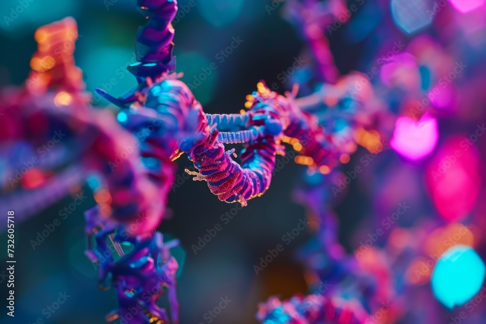 Protein atomic scale micro particles dna dnr atoms microscope molecular ...