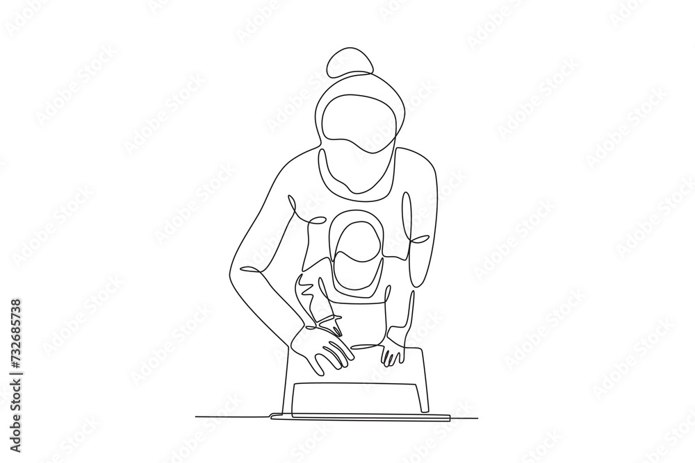 Mother is a human being who always thinks critically Stock Vector ...