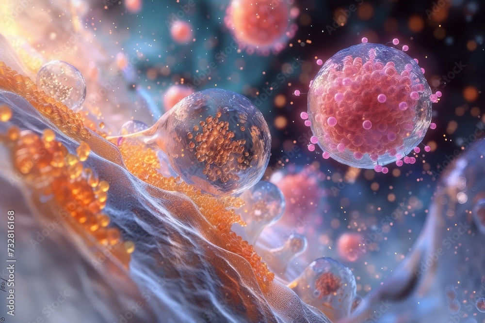 Advancements in cellular therapy and regeneration Depicted through a ...