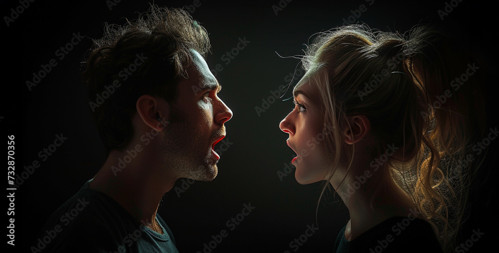 Portray the silent communication between people through a series of ...