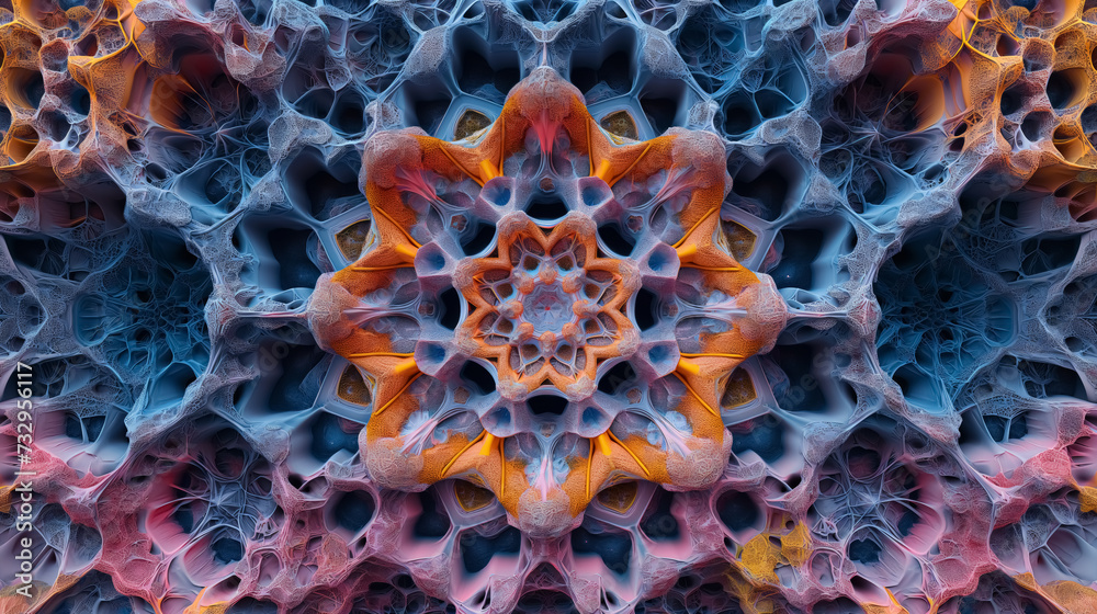 repeating hexagons, geometric background, forming intricate and interconnected patterns that ...