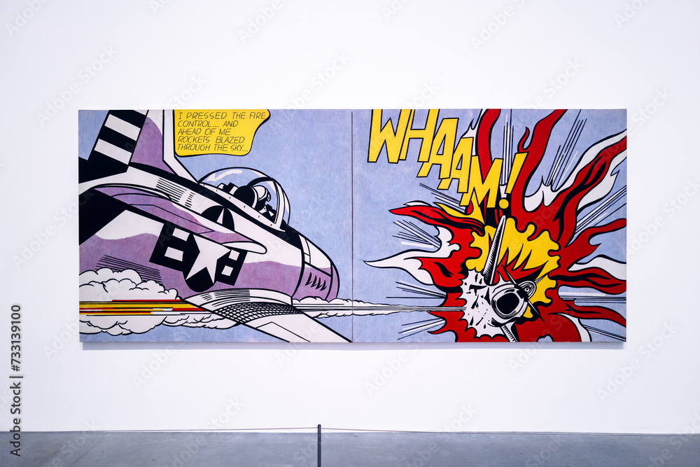 London, UK - December 10 2022 : Tate Modern art gallery museum, Roy ...