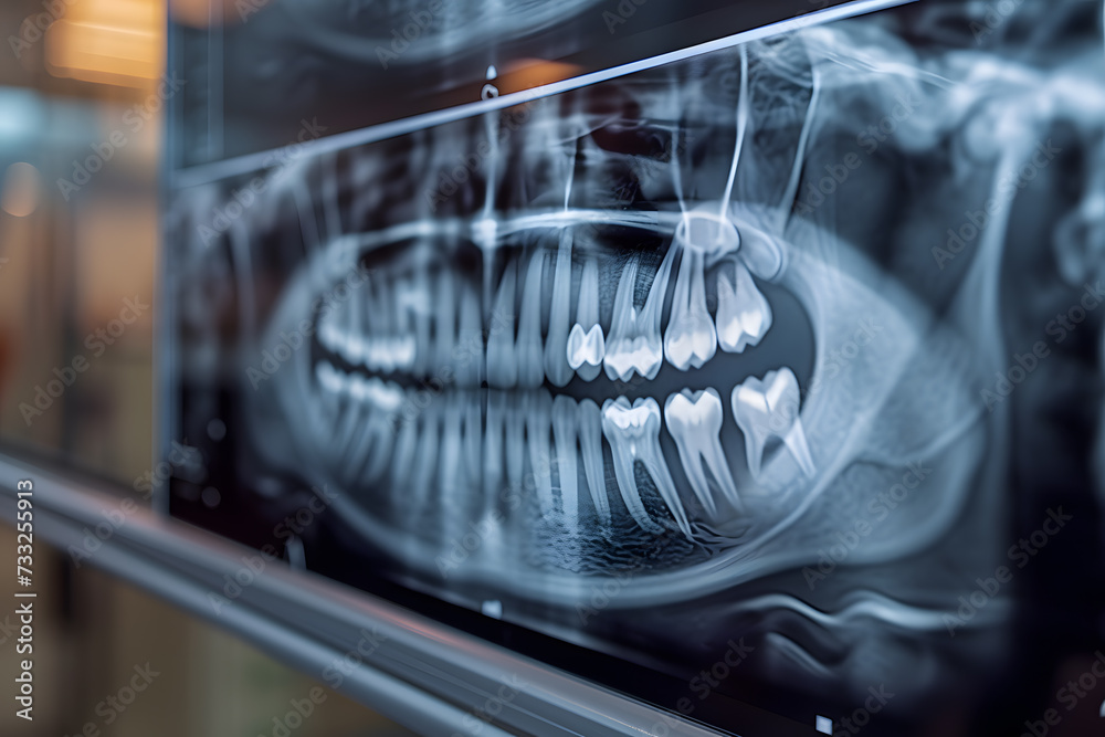 Dental xray image in dental clinic Stock Photo | Adobe Stock