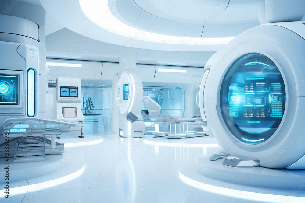 Medical facility lab where chip implants are standard practice for ...