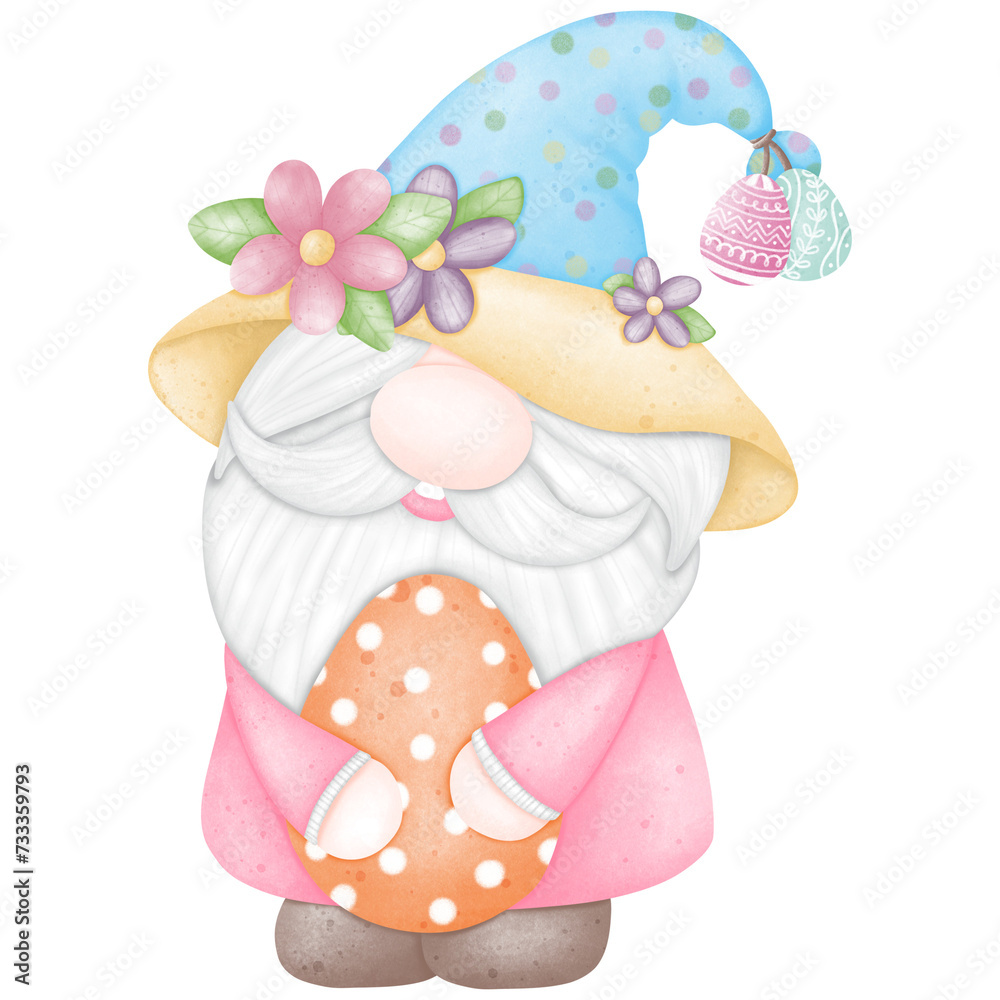 Easter Clipart, Easter Gnome Clipart, Gnome Clipart, Easter Clipart ...