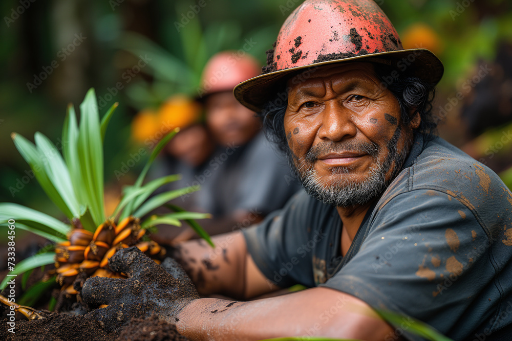 Exploring Asian culture, a happy person in traditional attire, amidst ...