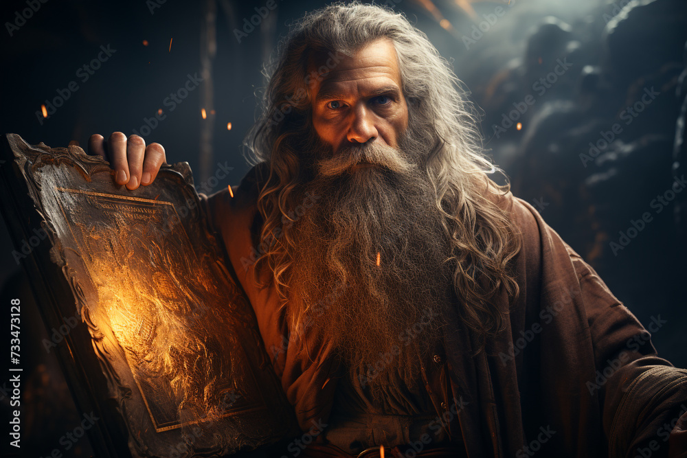 Moses and the 10 ten commandments, bible religion christianity moral ...