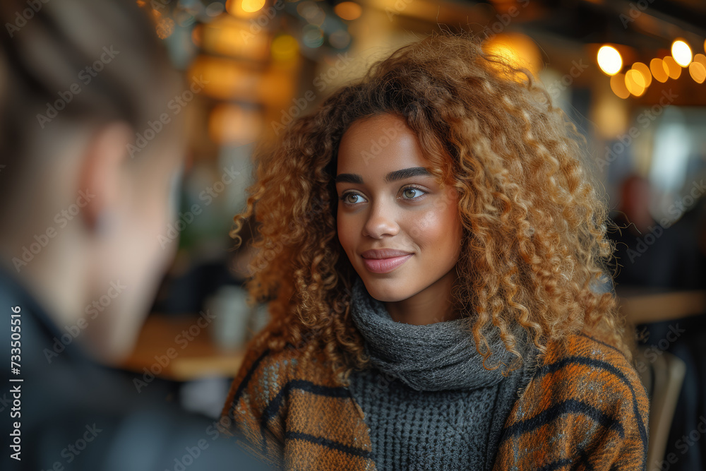 A lively extrovert engaging in conversation with a reserved introvert ...