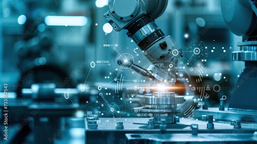 With advanced technology, the AI robotic arm synchronizes with the ...