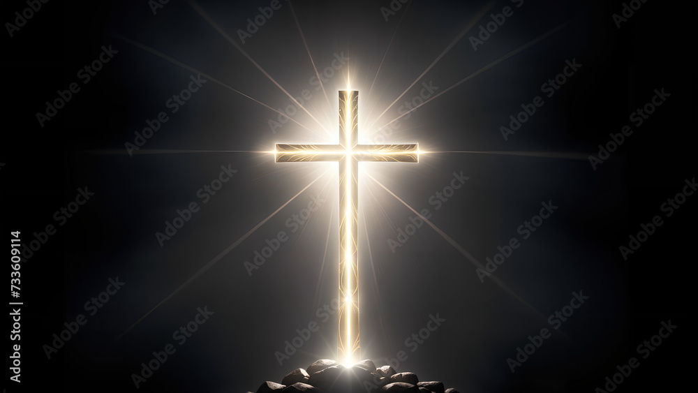 cross gods light Stock Illustration | Adobe Stock