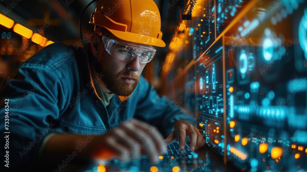 a mechanical engineer integrating advanced sensors into an automation ...