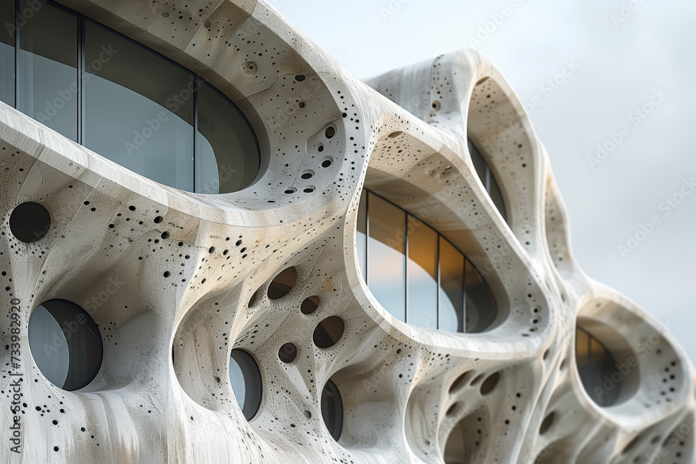Parametric facade of a modern building inspired by new gothic ...