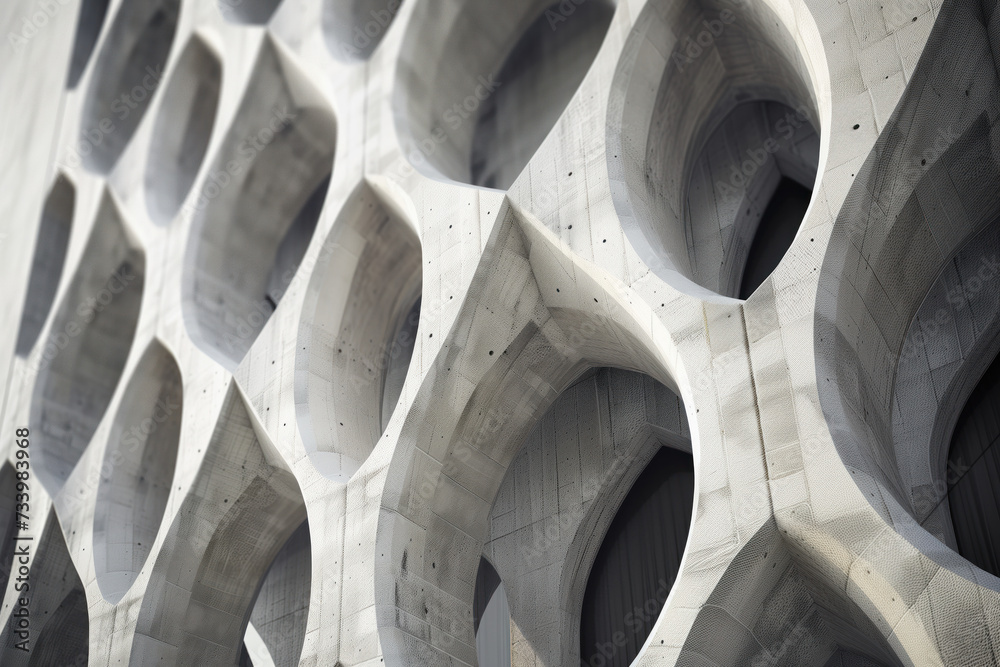 Parametric facade of a modern building inspired by new gothic ...