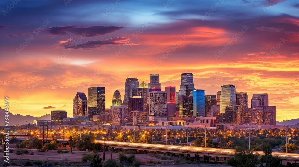 urban desert city skyline Stock Photo | Adobe Stock