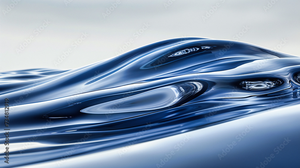 In the realm of futuristic design, where light and metal merge in a ...