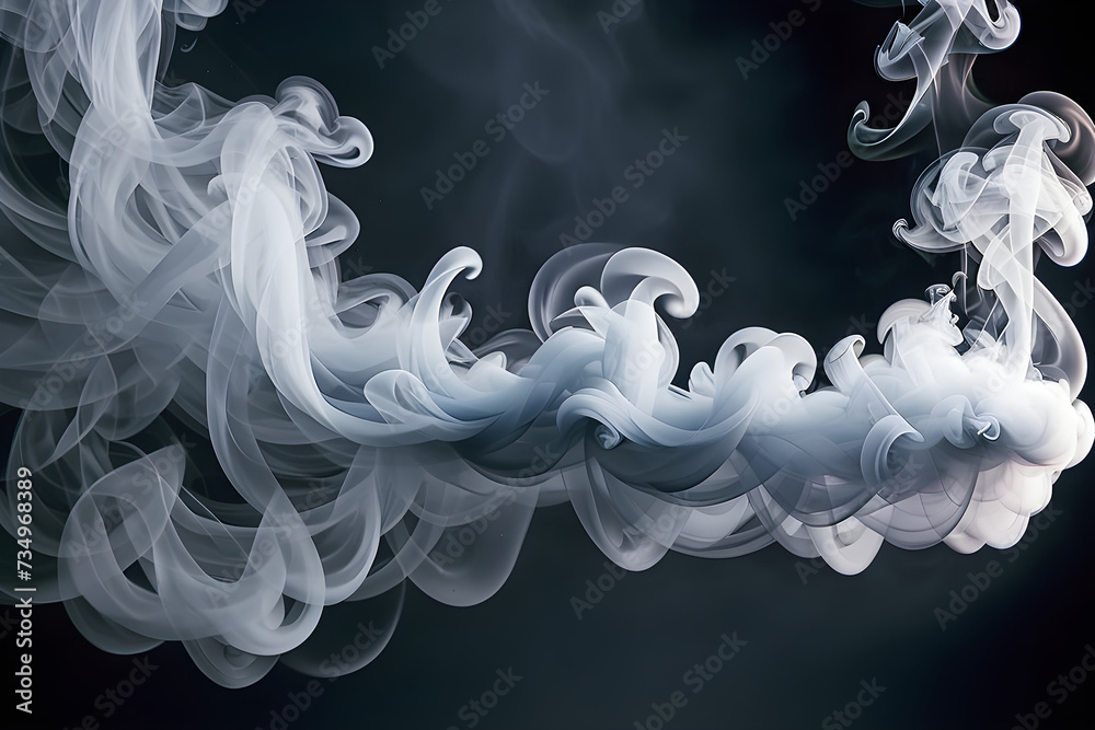 real smoke exploding outwards with empty center fog effect for ...