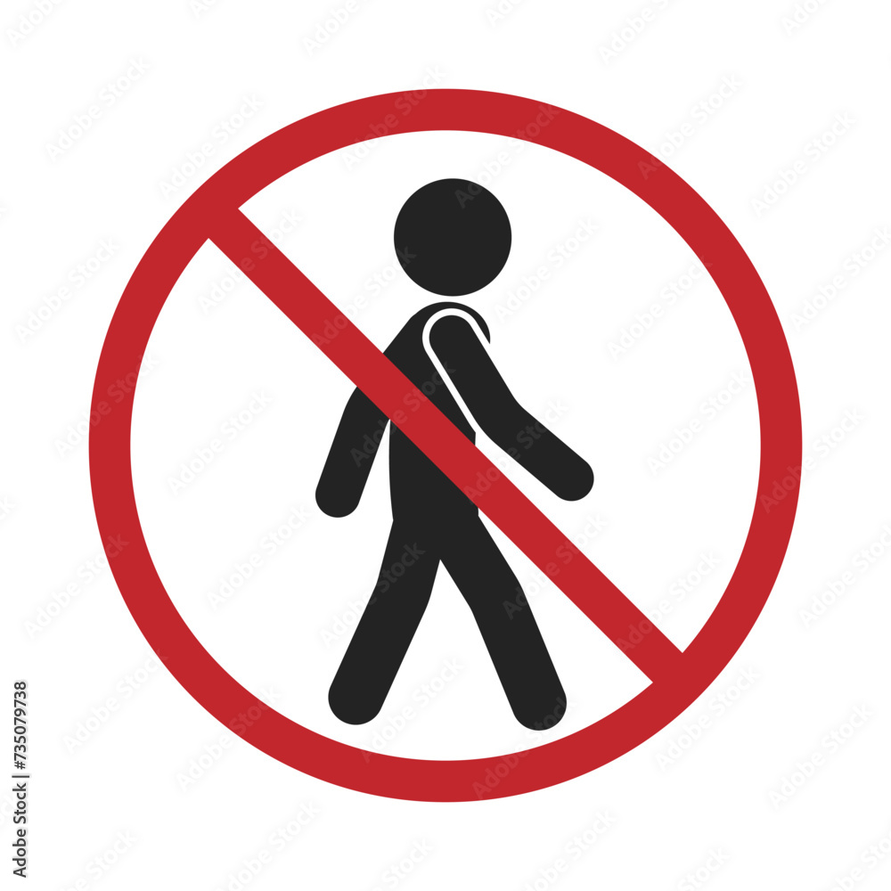 Isolated sign of do not enter sign, no trespassing, authorized ...