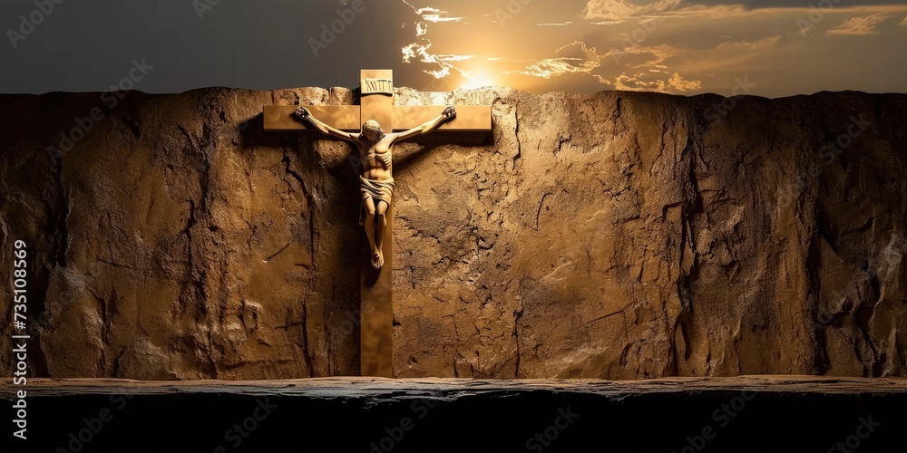 Good Friday, Jesus Christ on the crucifixion, a poignant symbol of ...