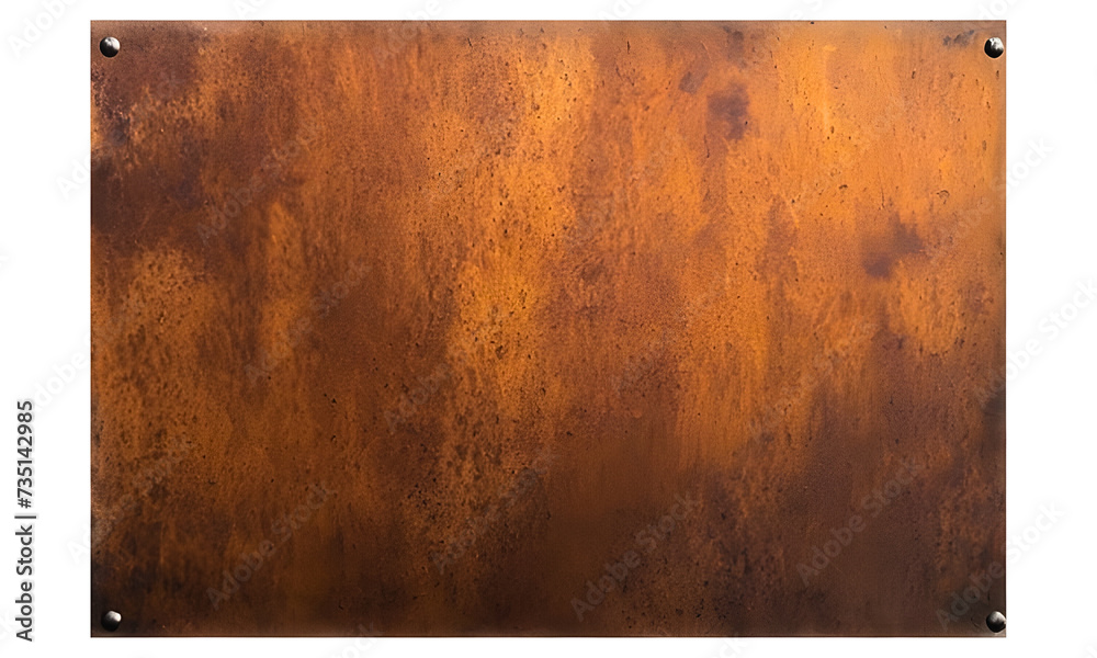 Grunge rust metal texture isolated on transparent background. png Stock ...