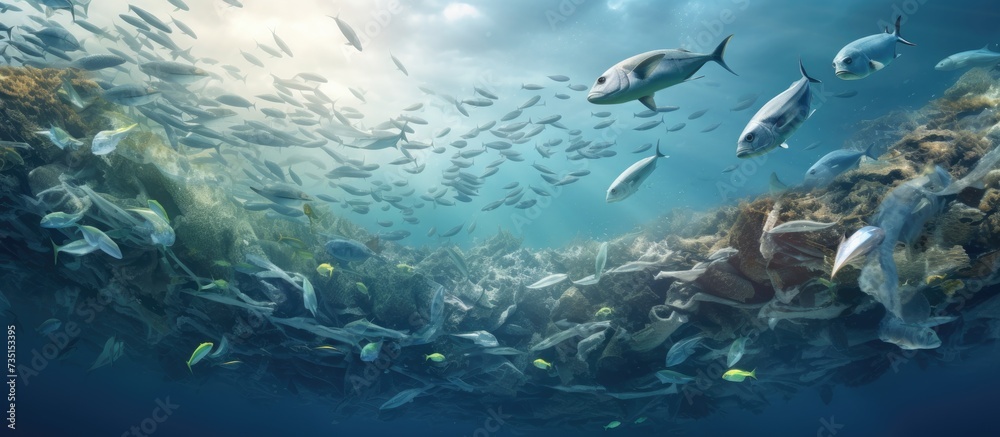 team of volunteers research fish by pulling trash out of its mouth ...