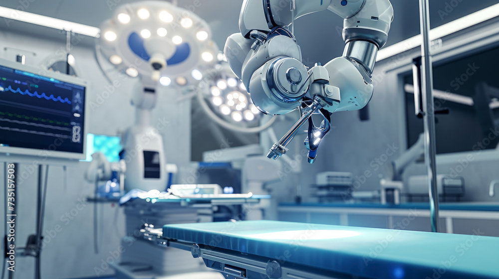 Discover the sophistication of robotic surgery in a detailed medical ...