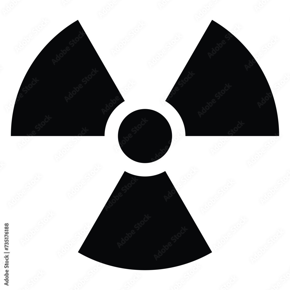 Vector de Stock ISO 361 International ionizing radiation trefoil symbol ...