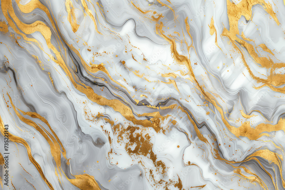 Luxury White Gold Marble texture background. Panoramic Marbling texture ...